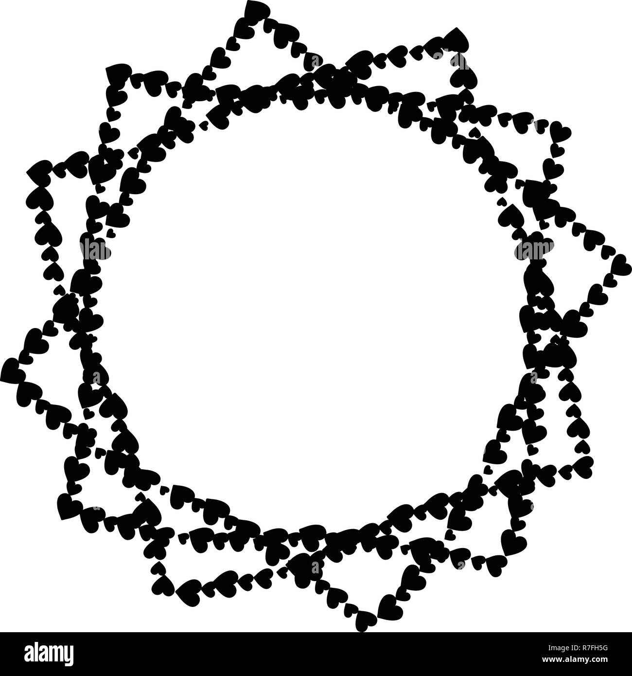 Valentines Day Clip Art Black And White Border