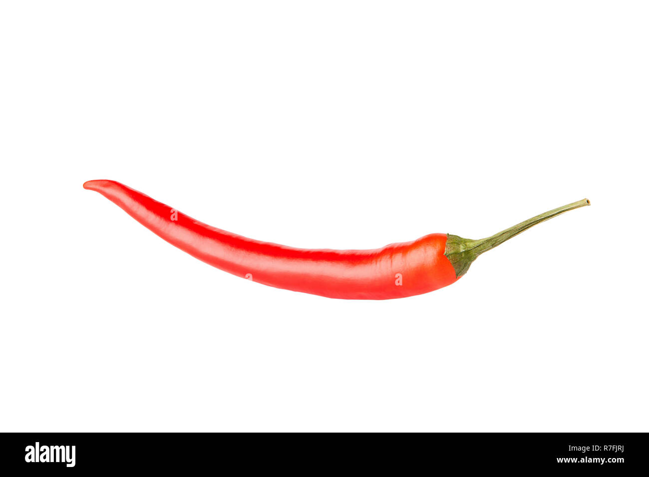 Red chilli isolated on white Stock Photo - Alamy