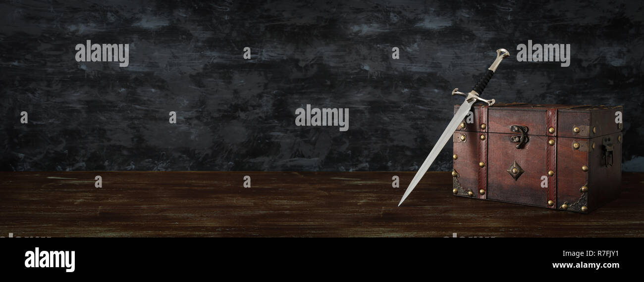 Fantasy chest symbol hi-res stock photography and images - Alamy