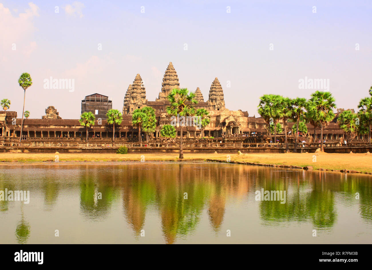 Famous landmark Angkor Wat complex, khmer culture, Siem Reap, Cambodia ...