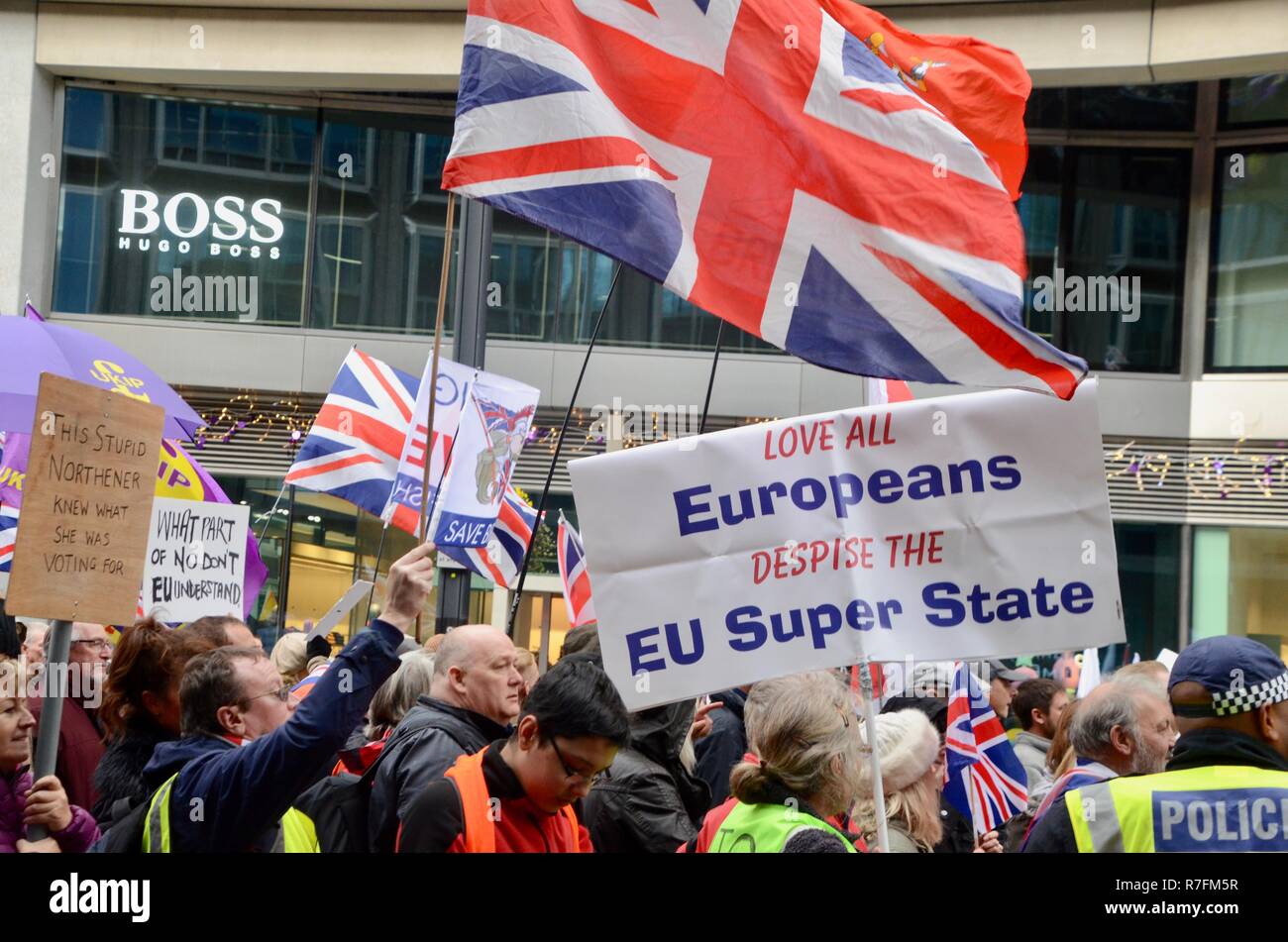 Brexit betrayal UKIP march with tommy robinson in central london 9th ...