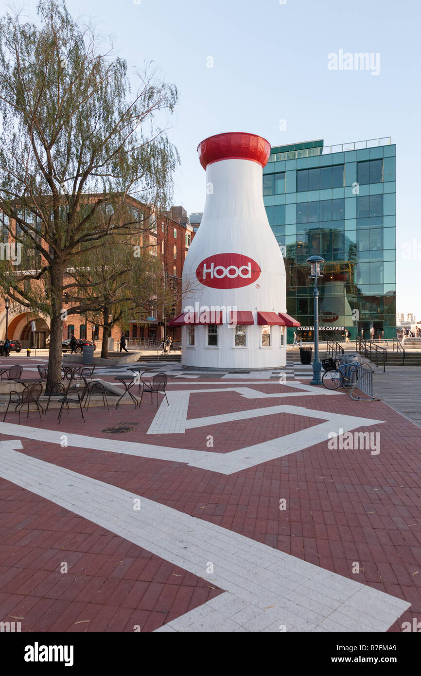 Hood Milk Bottle building in Boston Massachusetts, United States of ...