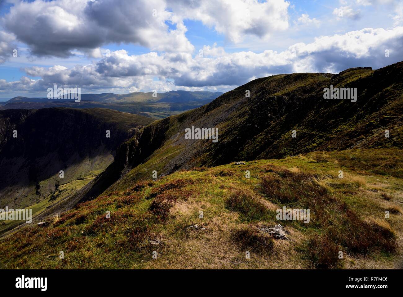 Over High Spy to the Helvellyn range Stock Photo - Alamy