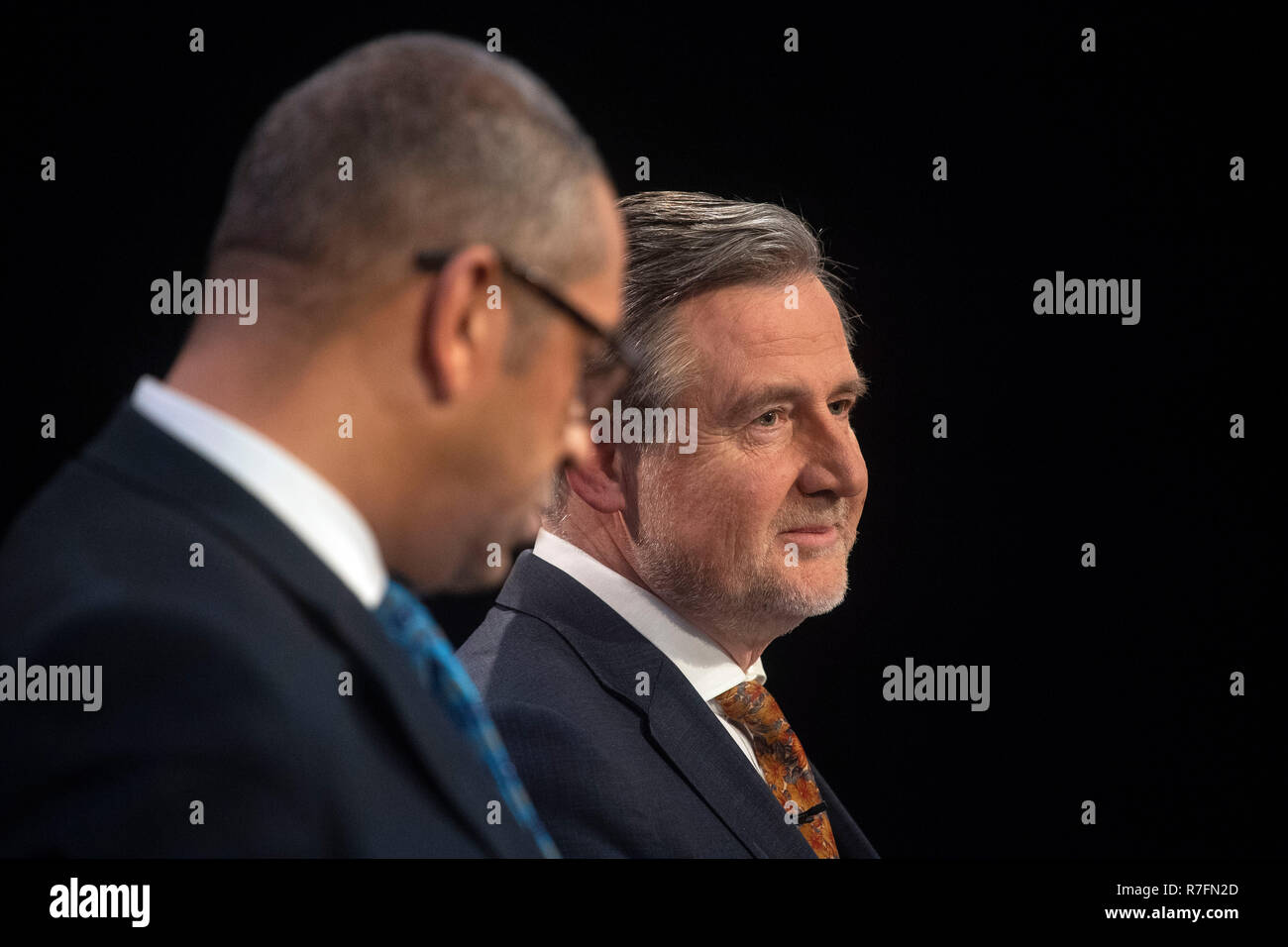 Conservative MP James Cleverly (left) and Labour MP Barry Gardiner take ...