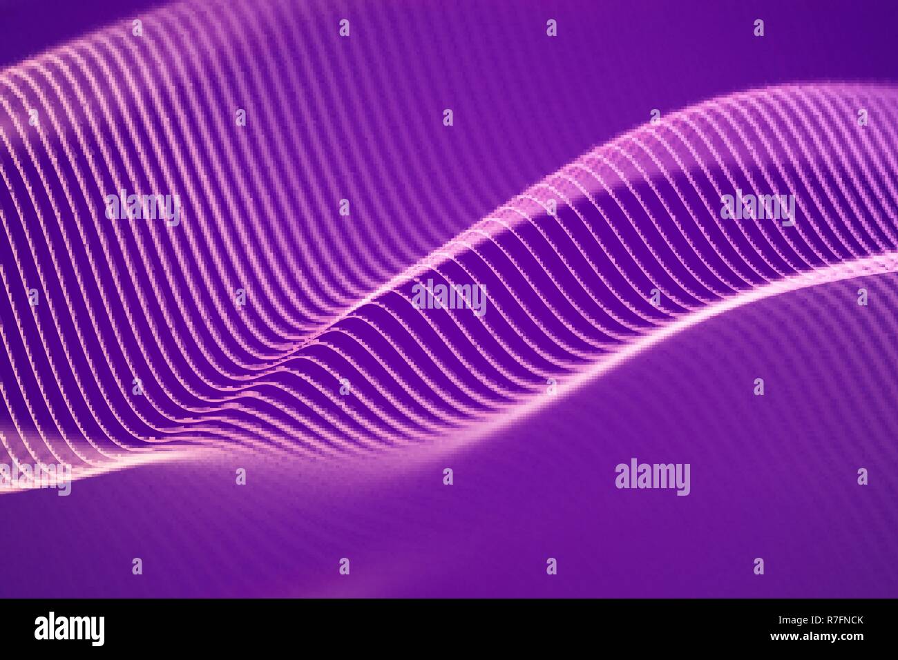 3D Sound waves, visual audio equalizer. Big data abstract visualization ...