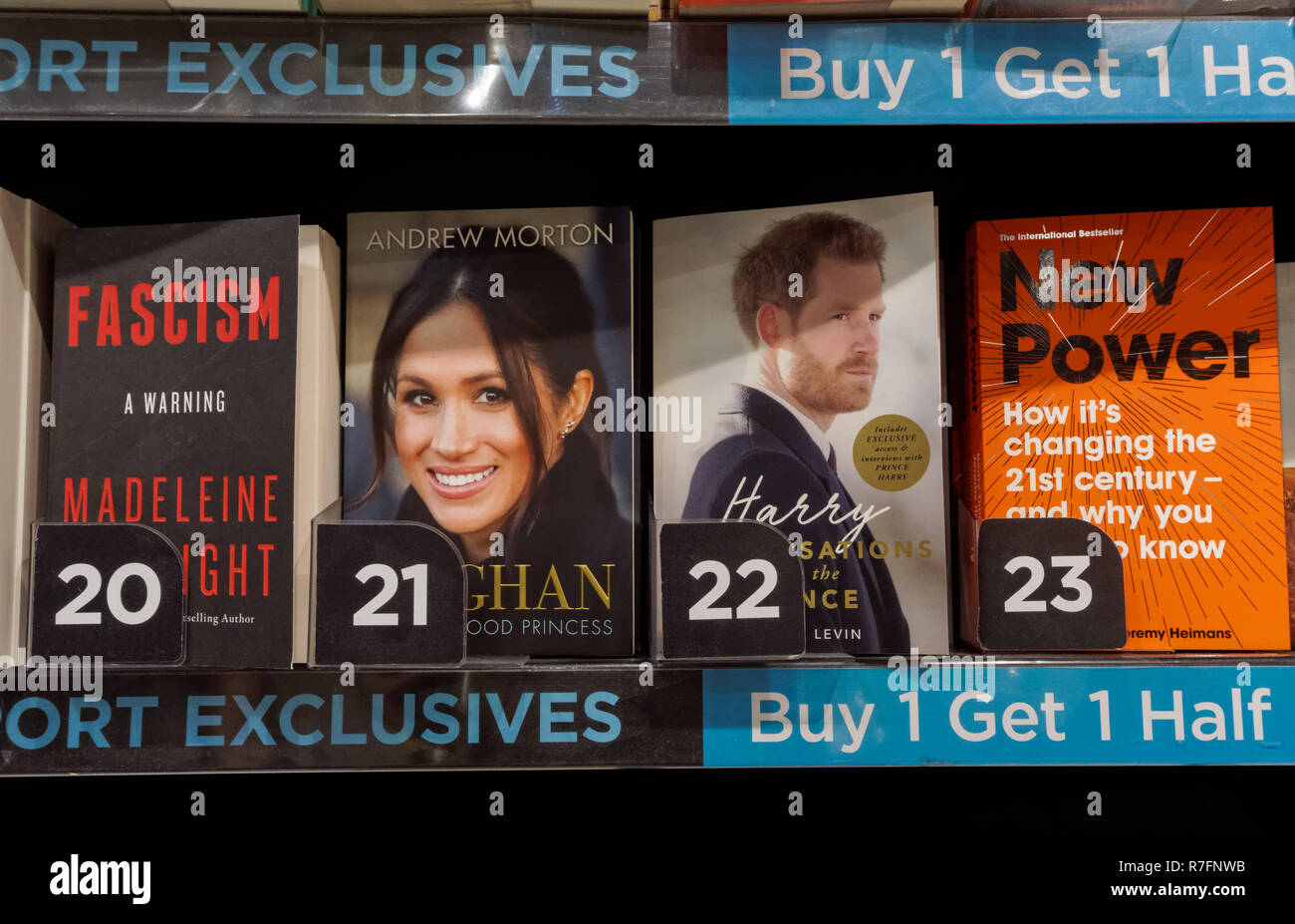 Meghan Markle and Prince Harry biography books at bestsellers section ...