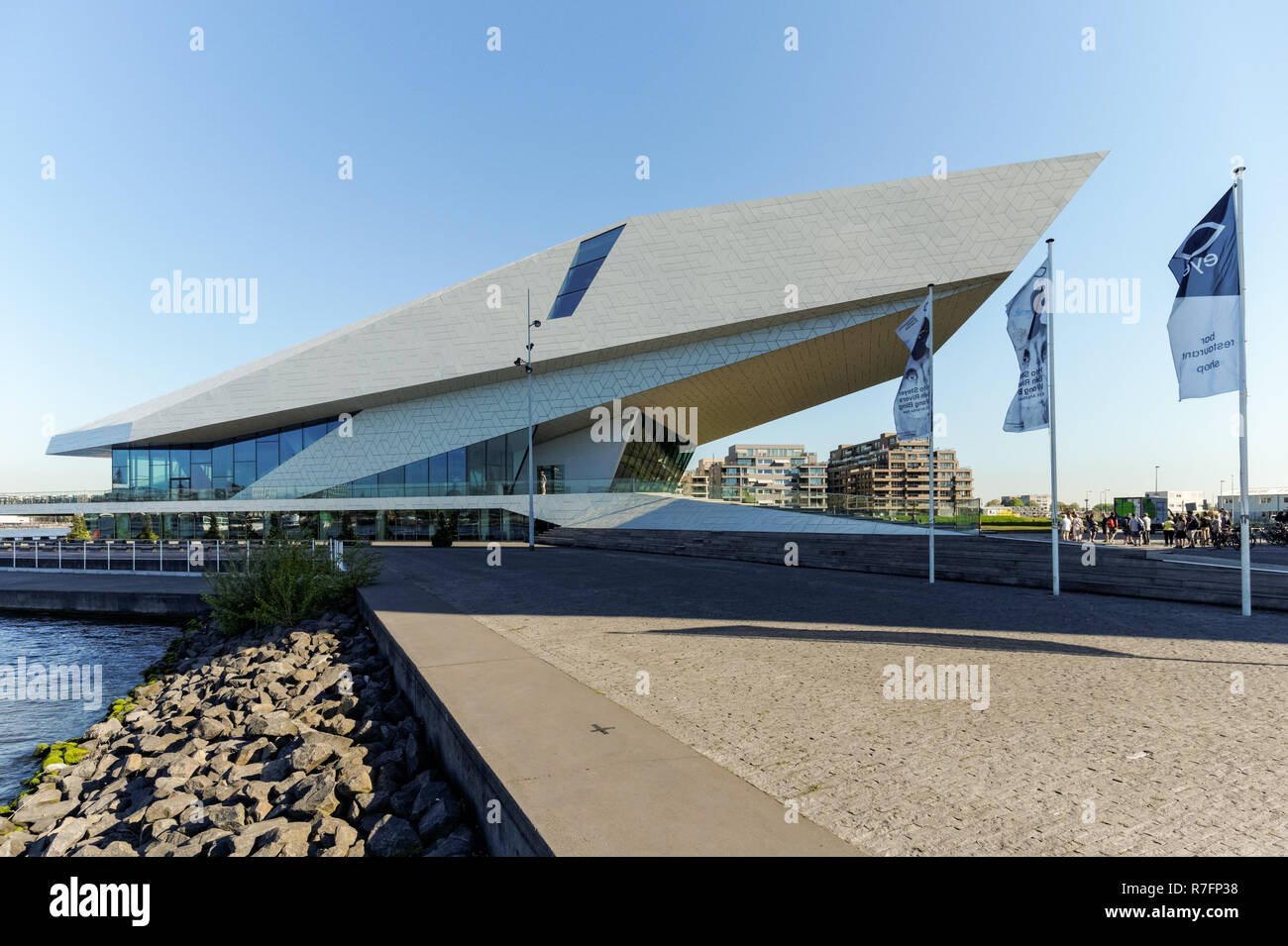 Modern building of EYE Film Institute Netherlands in Amsterdam ...
