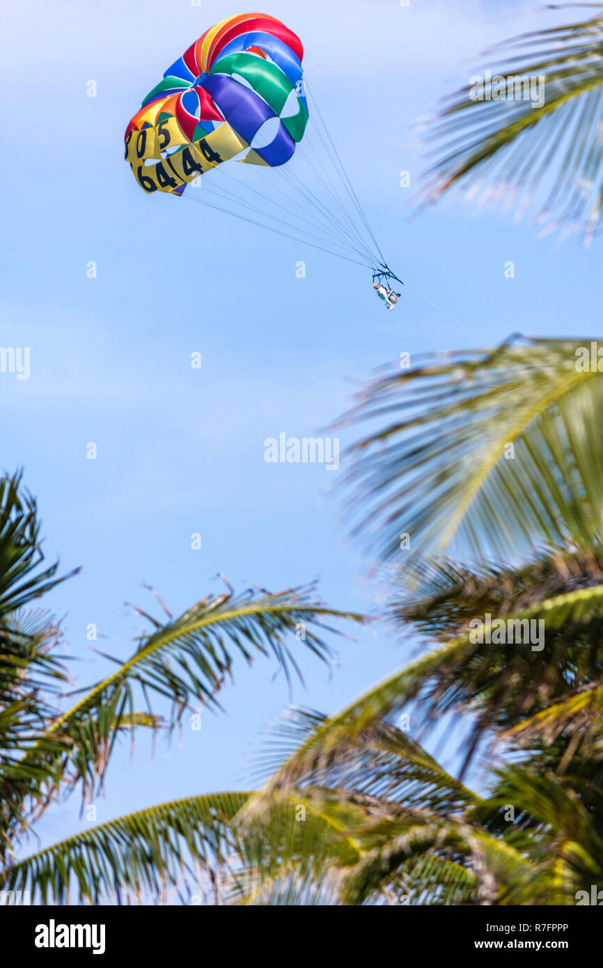 Miami Beach Florida,Lummus Park,parasailing,parascending,recreation ...