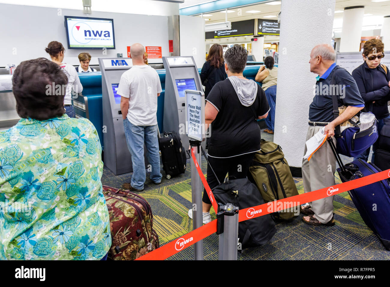 Miami Florida,International Airport,Northwest Airlines,NWA,carrier ...