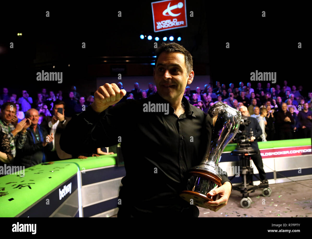Ronnie O'Sullivan with the trophy after winning the Betway UK ...