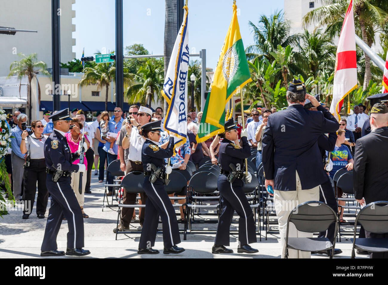 Miami Beach Florida,Miami Beach,Police Station,Memorial Day Ceremony ...