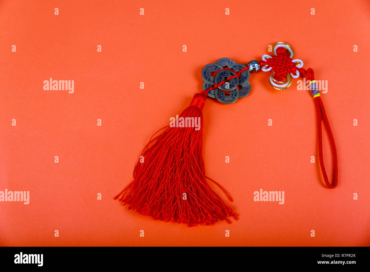 Chinese New Year background. Chinese good luck symbol on red Stock ...