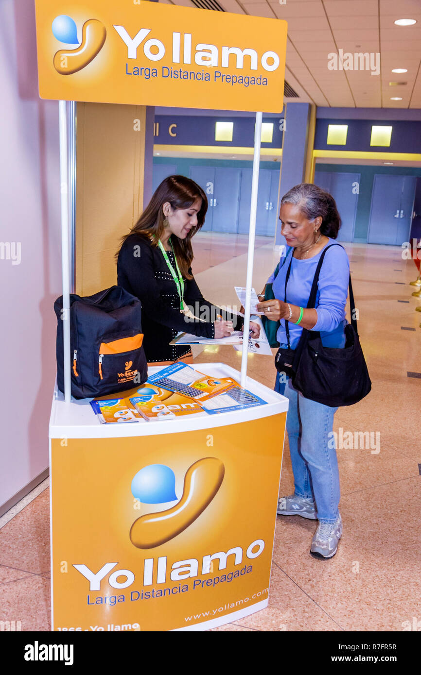 Miami Beach Florida,Miami Beach Convention Center,centre,stand,vendor ...