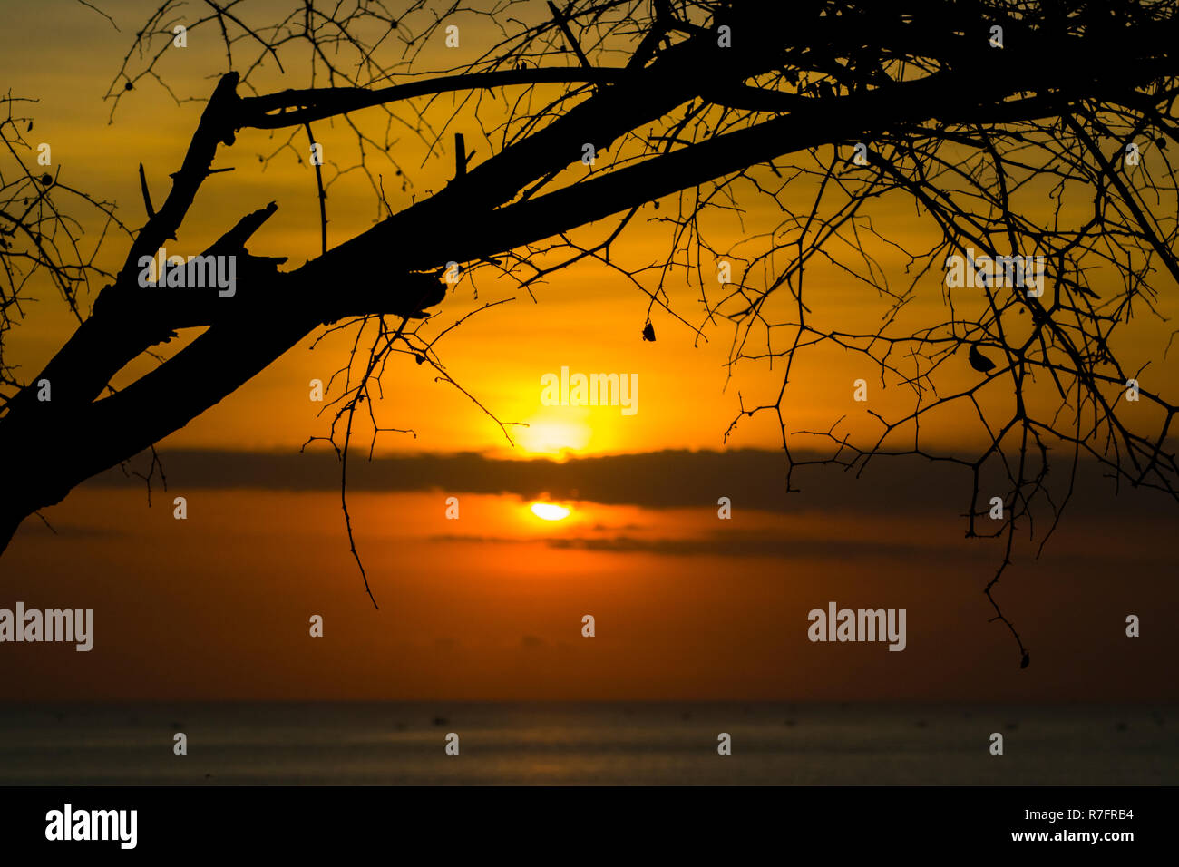 beautiful beach sunset view photo Stock Photo - Alamy