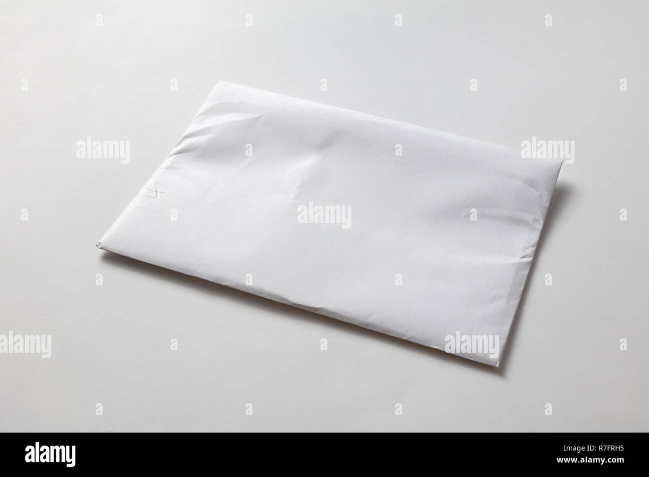 White Business Mail on white background Stock Photo - Alamy