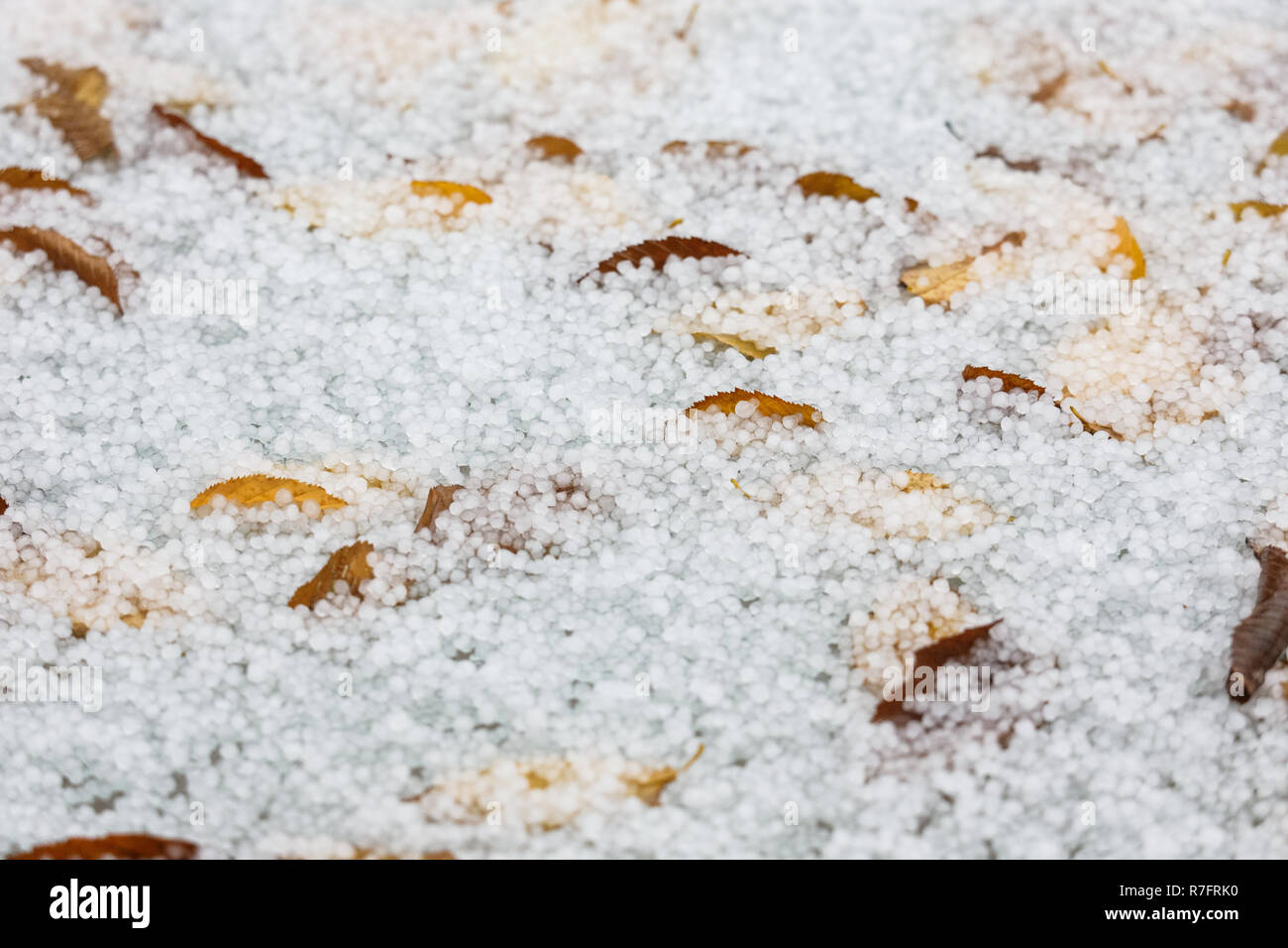 Hail ice balls close up for background Stock Photo - Alamy