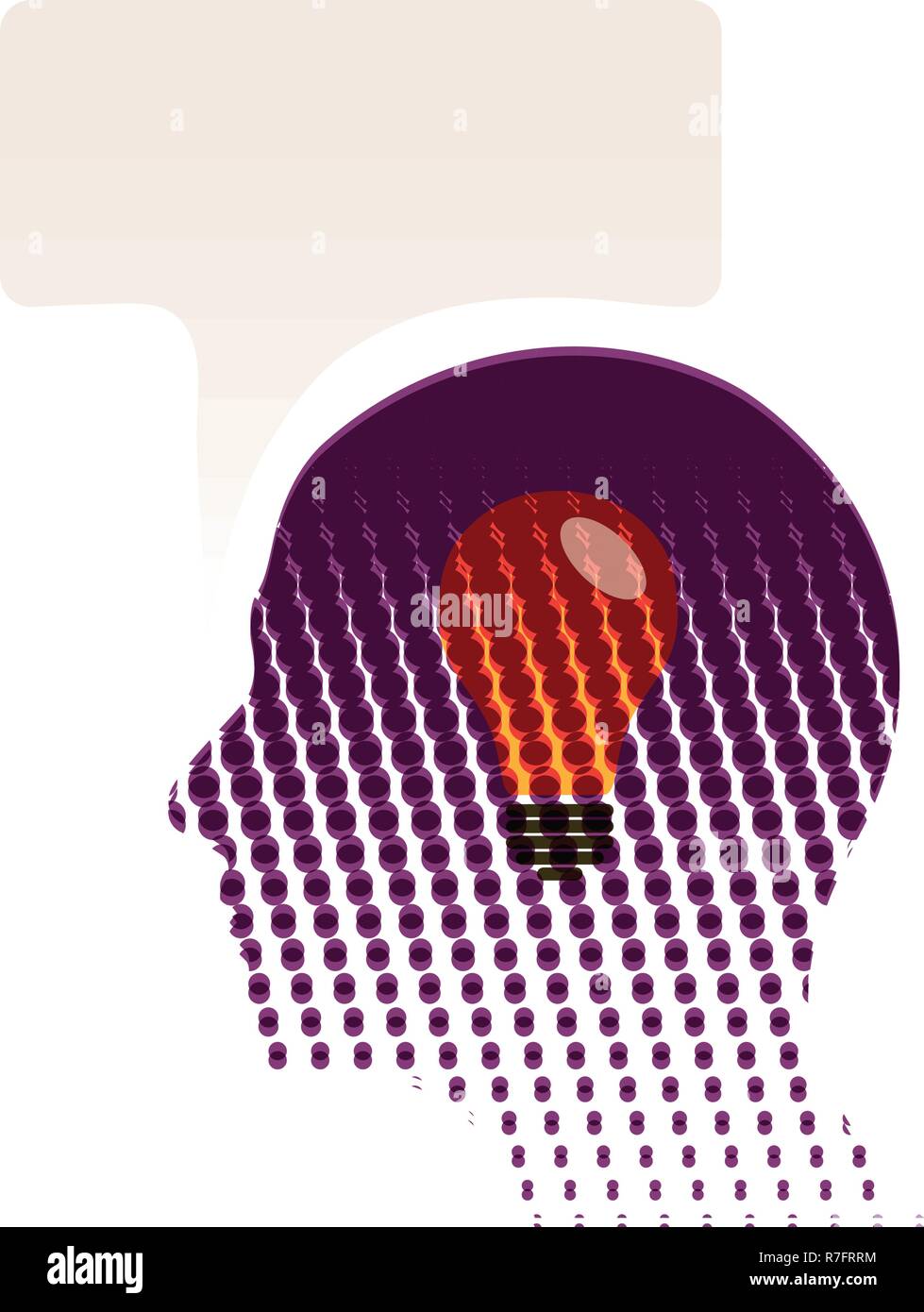 Thinking bubble vector vectors hi-res stock photography and images - Alamy