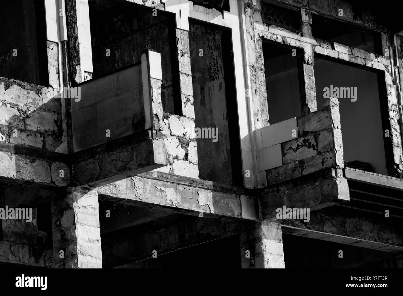 Broken brick Black and White Stock Photos & Images - Alamy