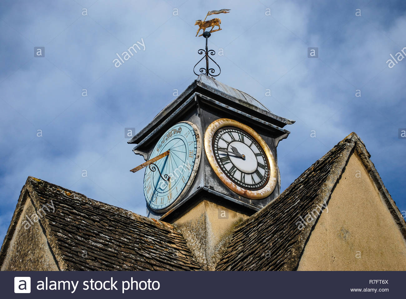 Clock Tower Wind Vane On Stock Photos & Clock Tower Wind Vane On Stock ...