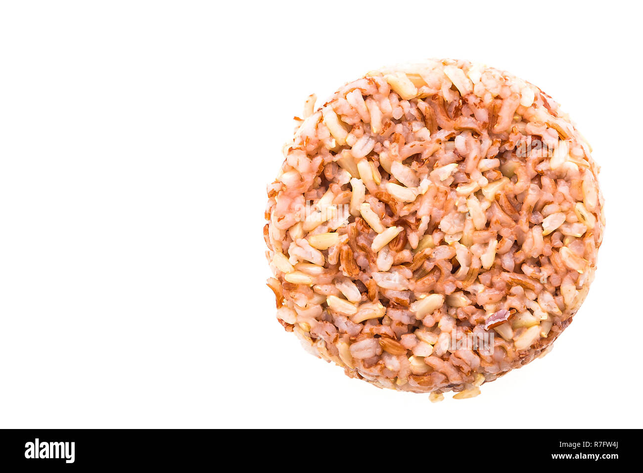Brown rice isolated on white background Stock Photo - Alamy