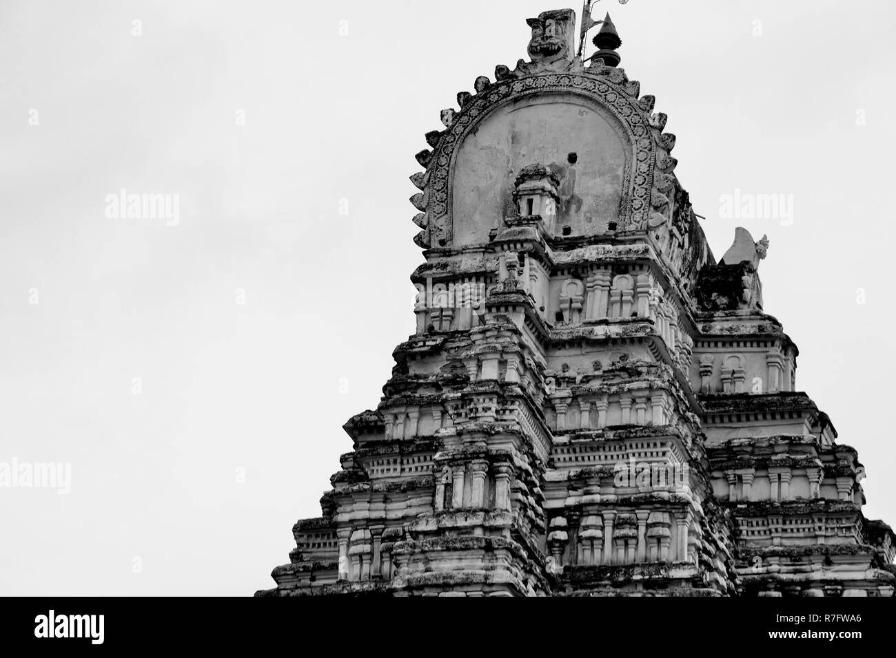 Beautifully carved Virupaksha Temple, located in Hampi, Ballari ...