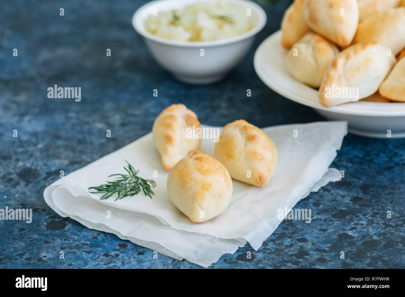 Mashed potato on pie hi-res stock photography and images - Alamy