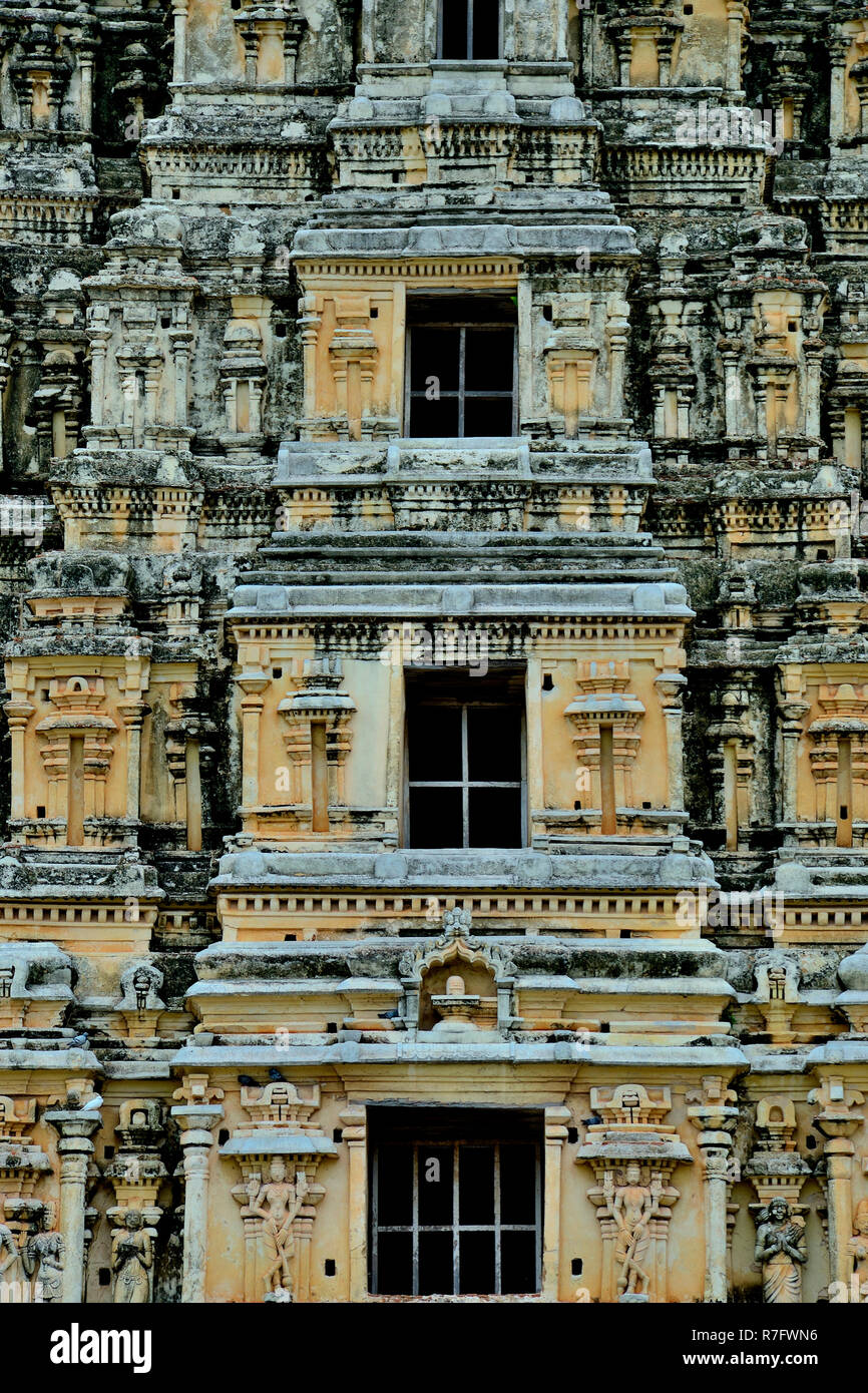 Beautifully carved Virupaksha Temple, located in Hampi, Ballari ...