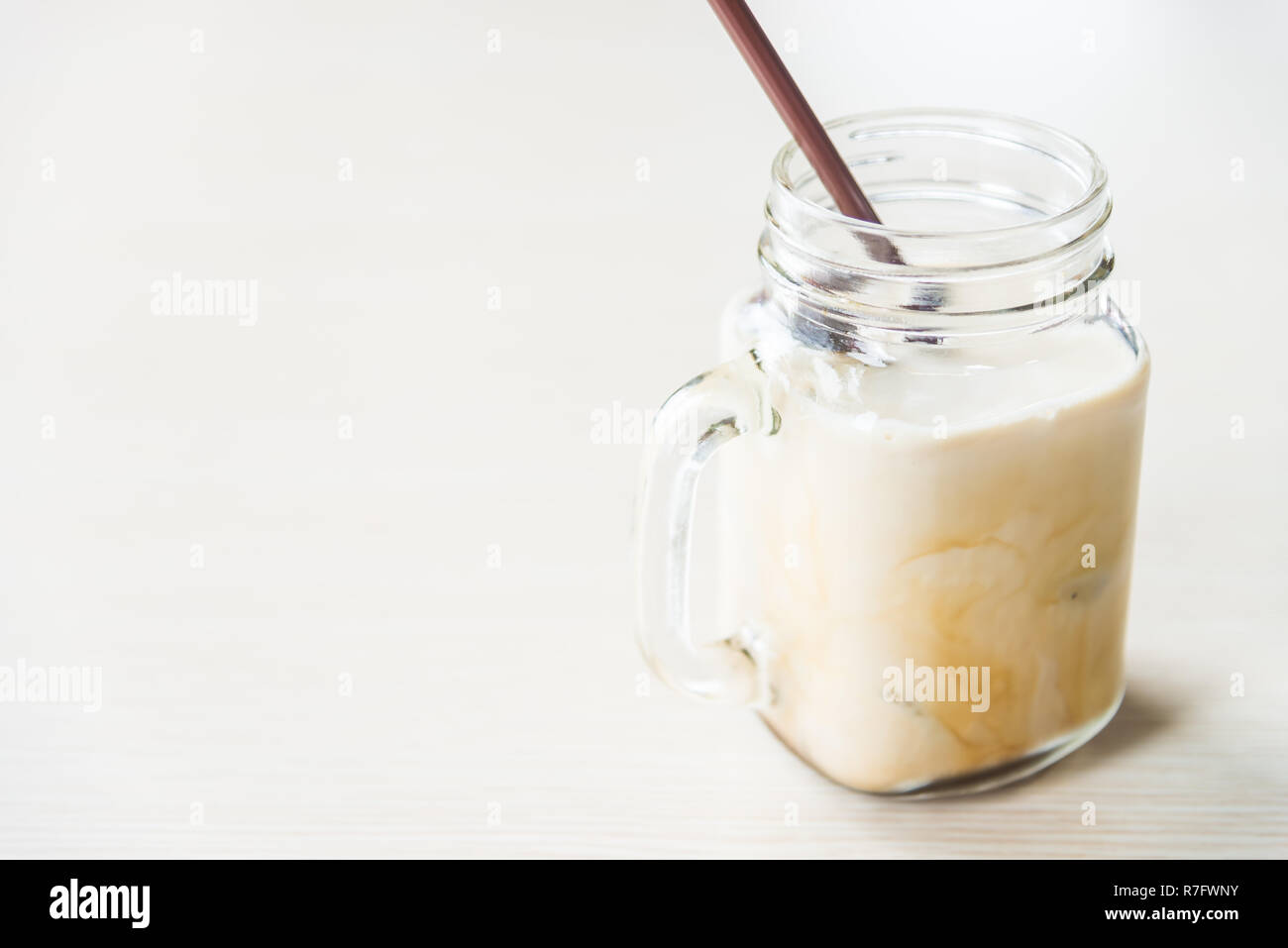 Iced coffee glass Stock Photo - Alamy
