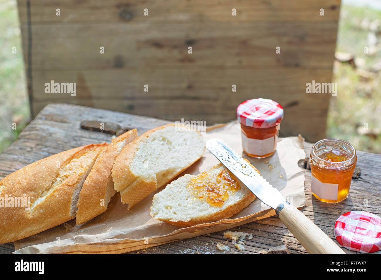 simple western style breakfast Stock Photo - Alamy