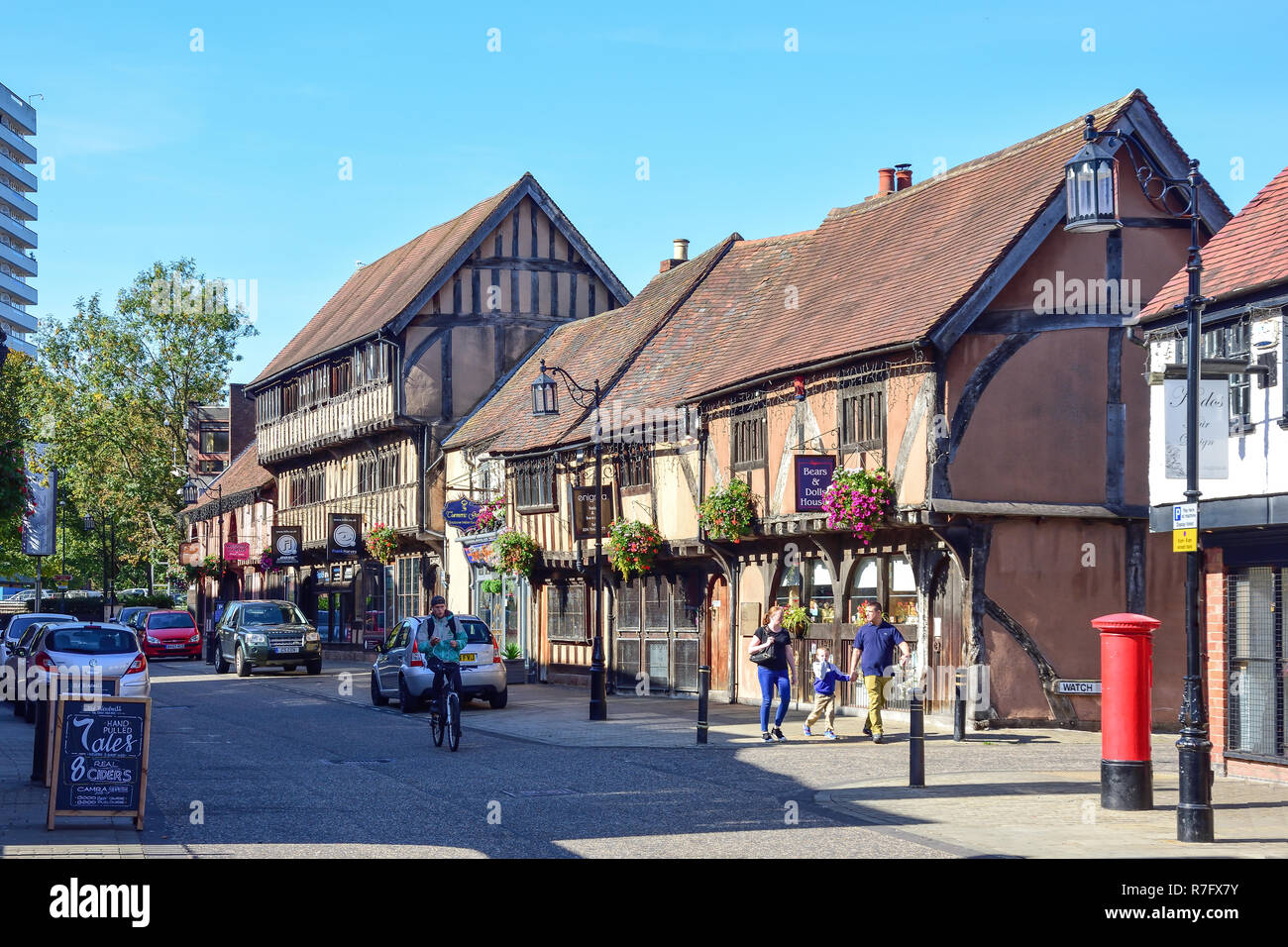 14th century timber-framed buildings, Spon Street, Coventry, West ...