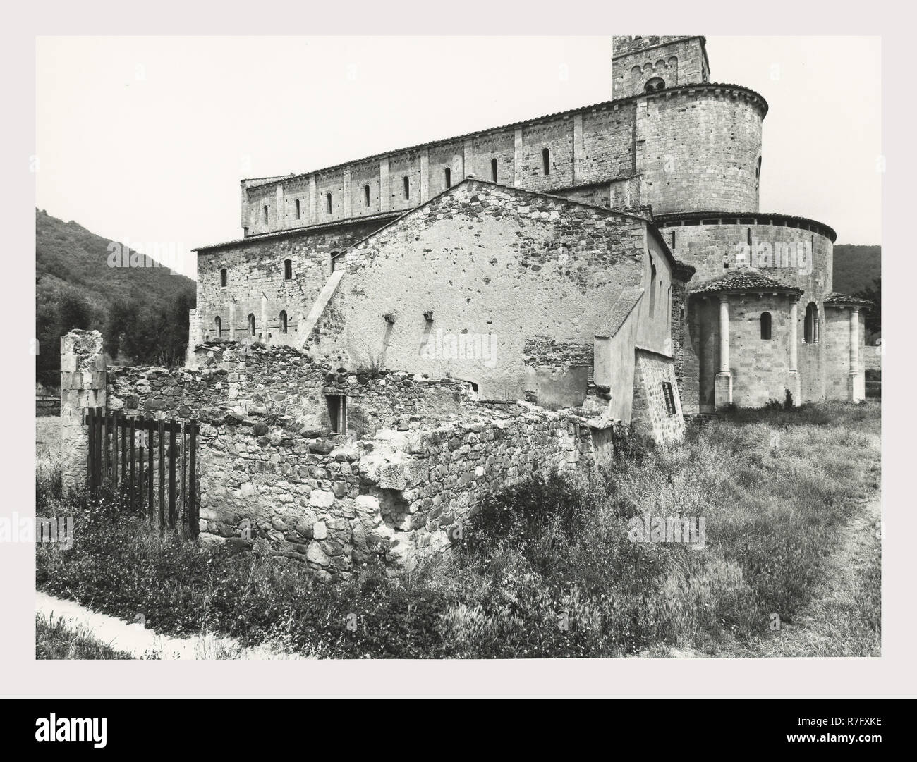Tuscany Siena Montalcino environs Abbey of S. Antimo Abbey church, this ...