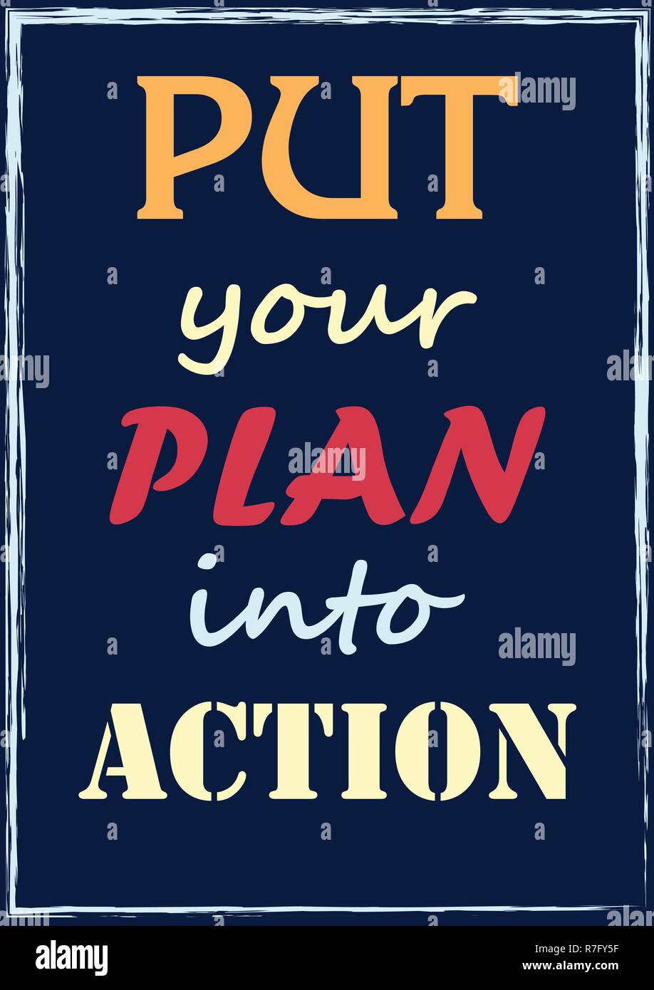 Put plan action concept Stock Vector Images - Alamy
