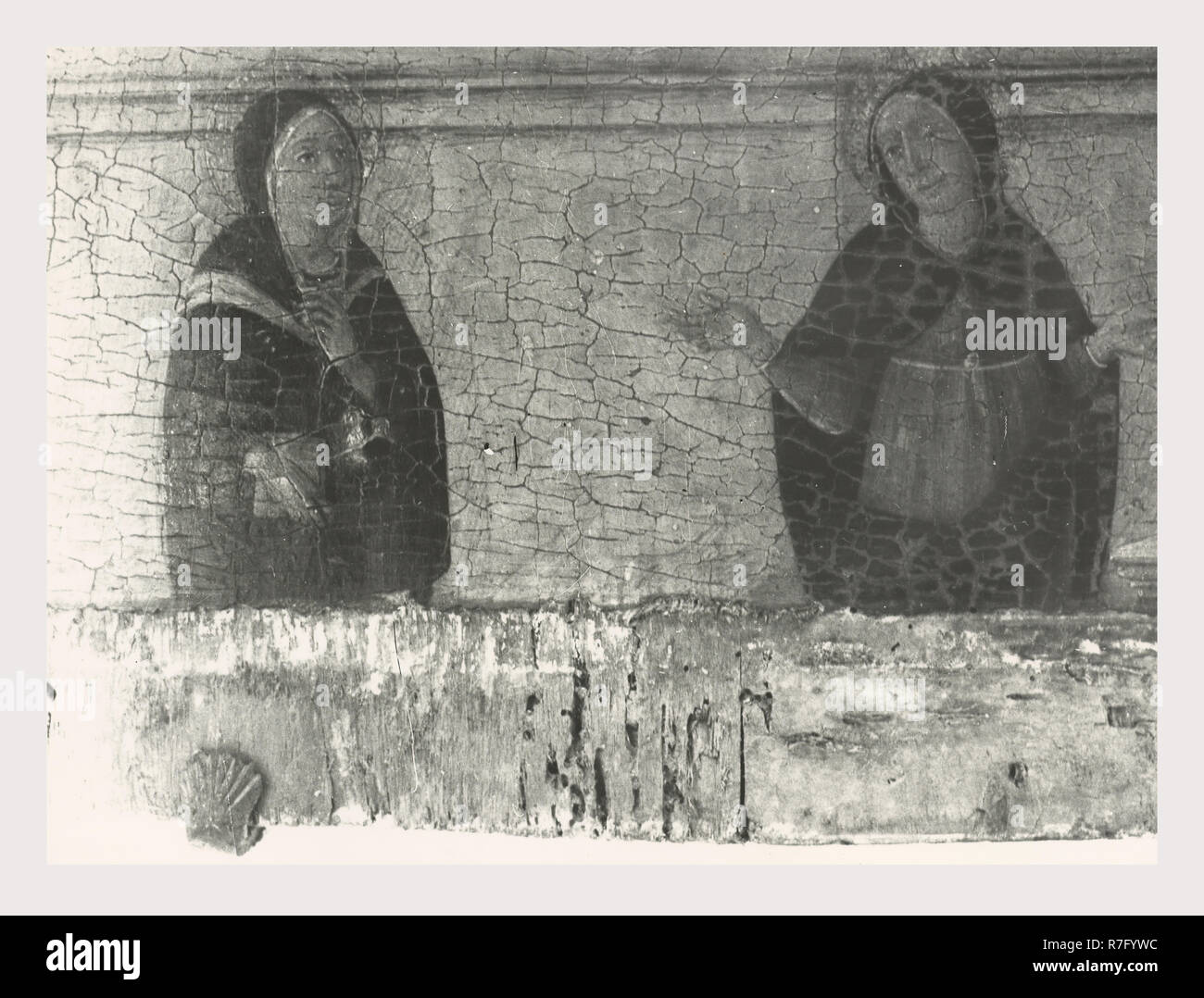 Travertine pilaster monument bearing orsini arms hi-res stock ...