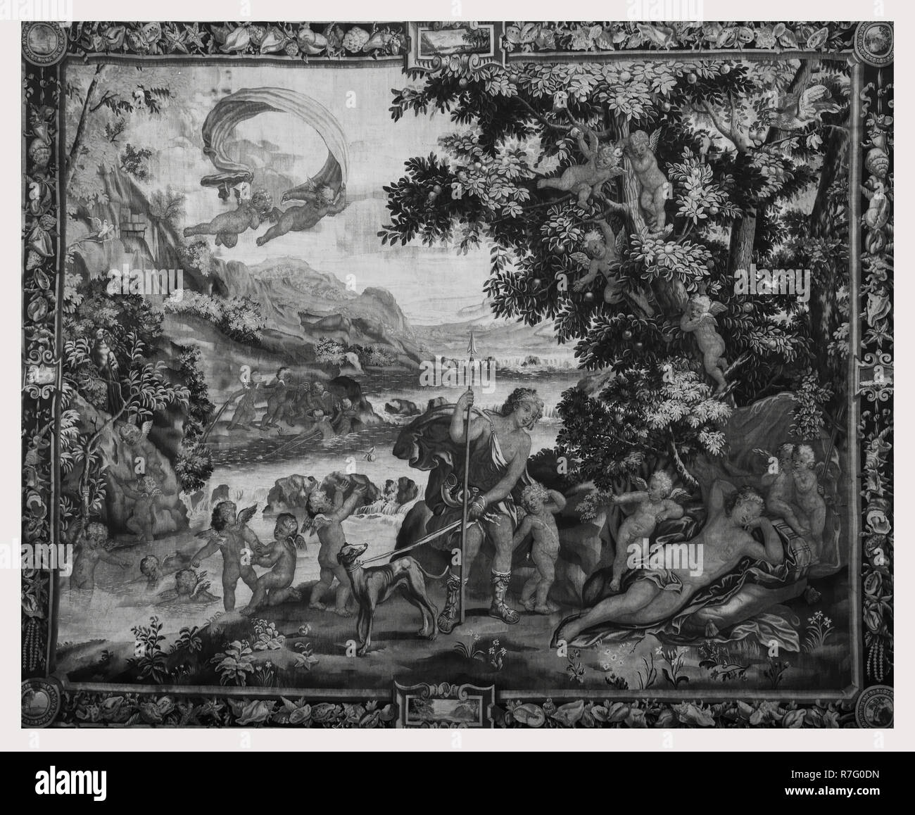 Adonis and sleeping Venus Stock Photo - Alamy