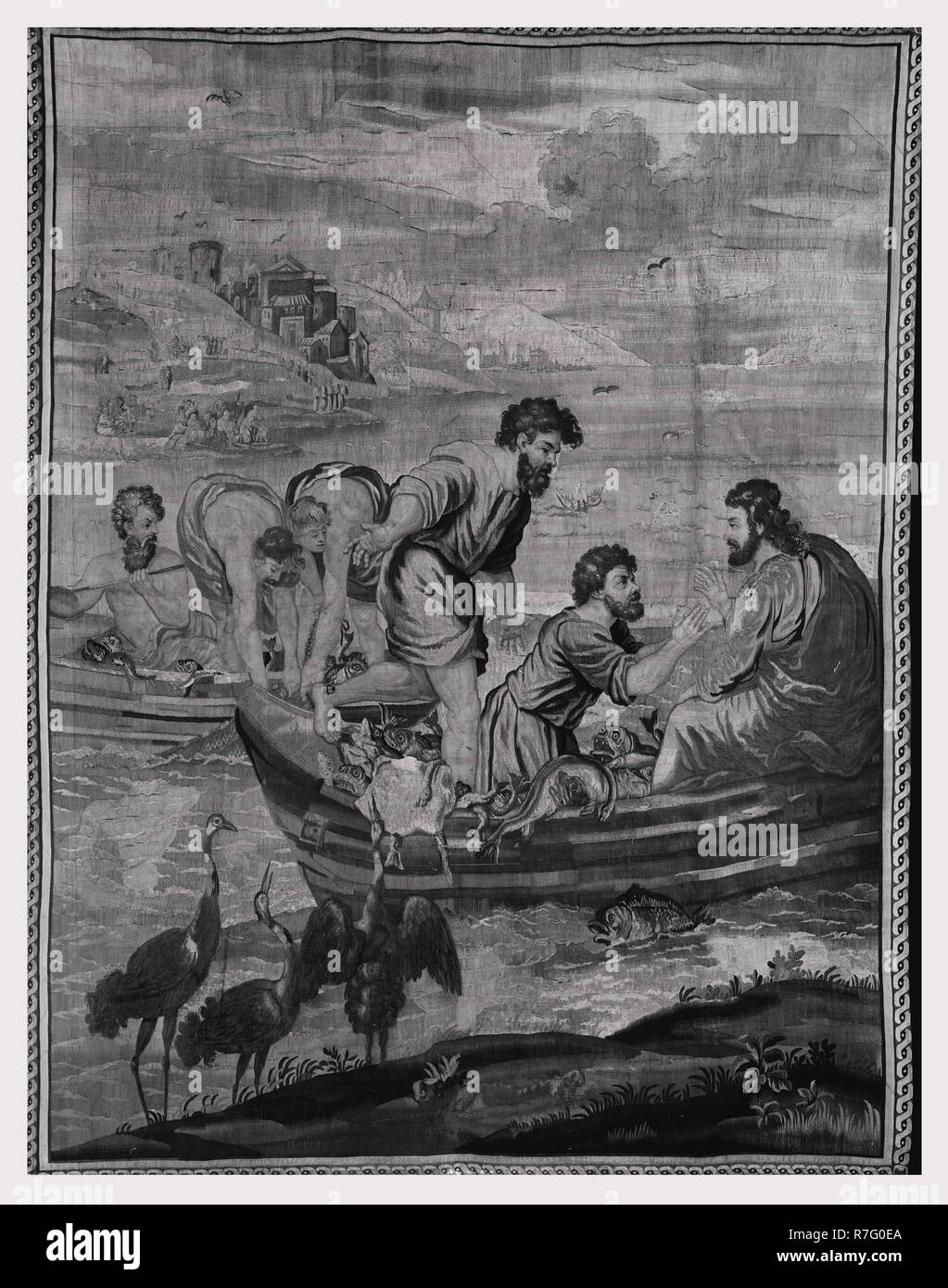 Miraculous draft of fishes (before Resurrection) on Lake of Gennesaret ...