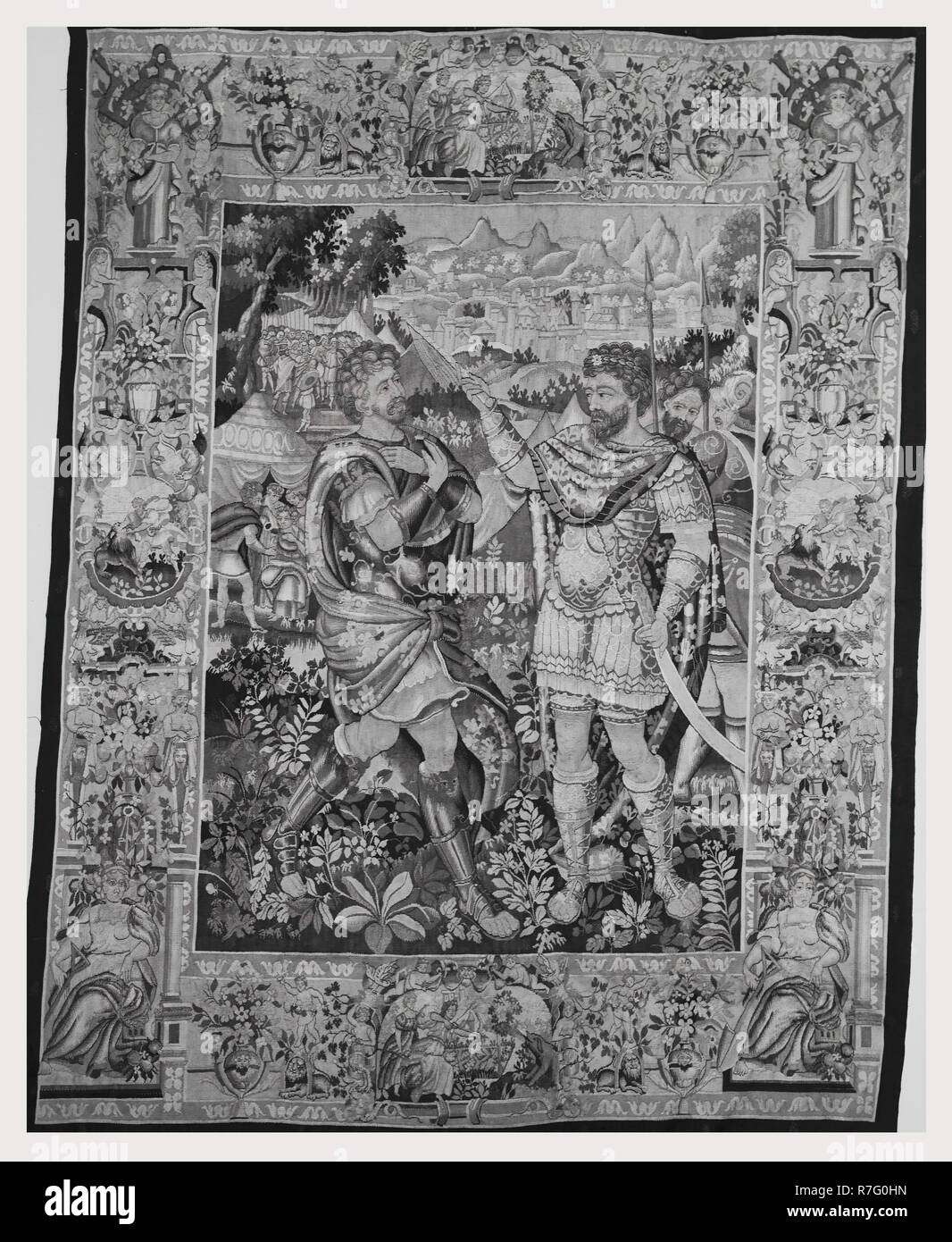 Scipio upbraiding Masinissa [Massanissa/Massinisa] Stock Photo - Alamy