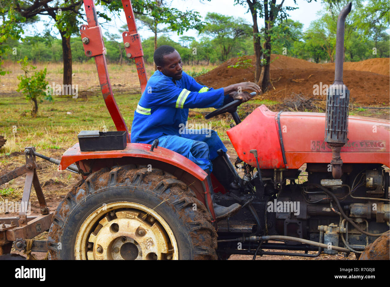 African farmer tractor hi-res stock photography and images - Alamy