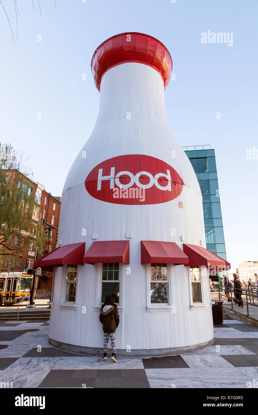 Hood Milk Bottle building in Boston Massachusetts, United States of ...