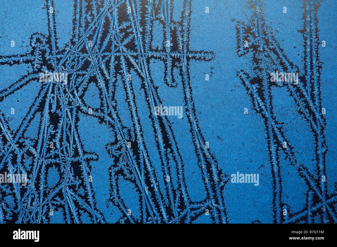background made of winter frozen window glass Stock Photo - Alamy
