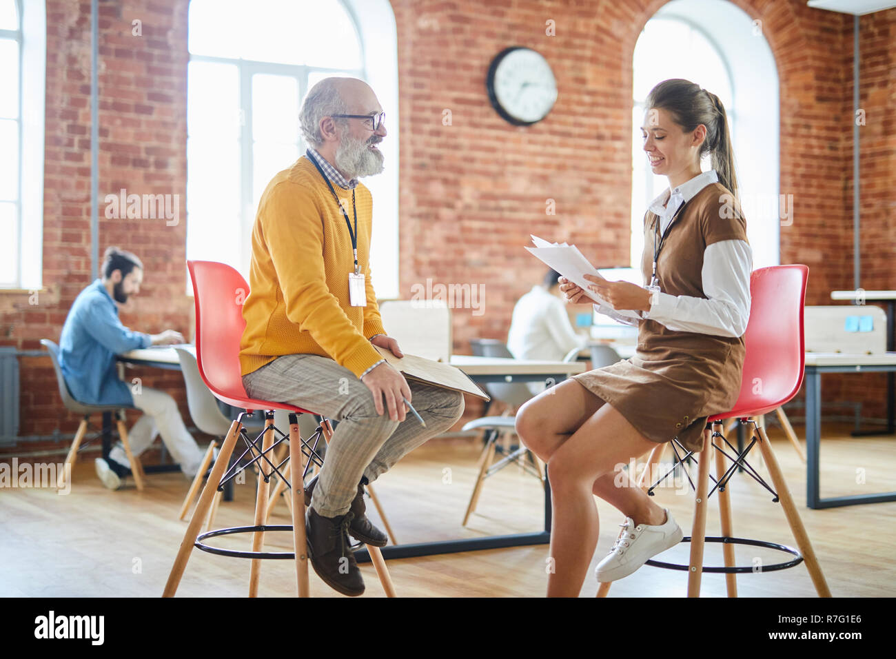 Solving employee hi-res stock photography and images - Alamy