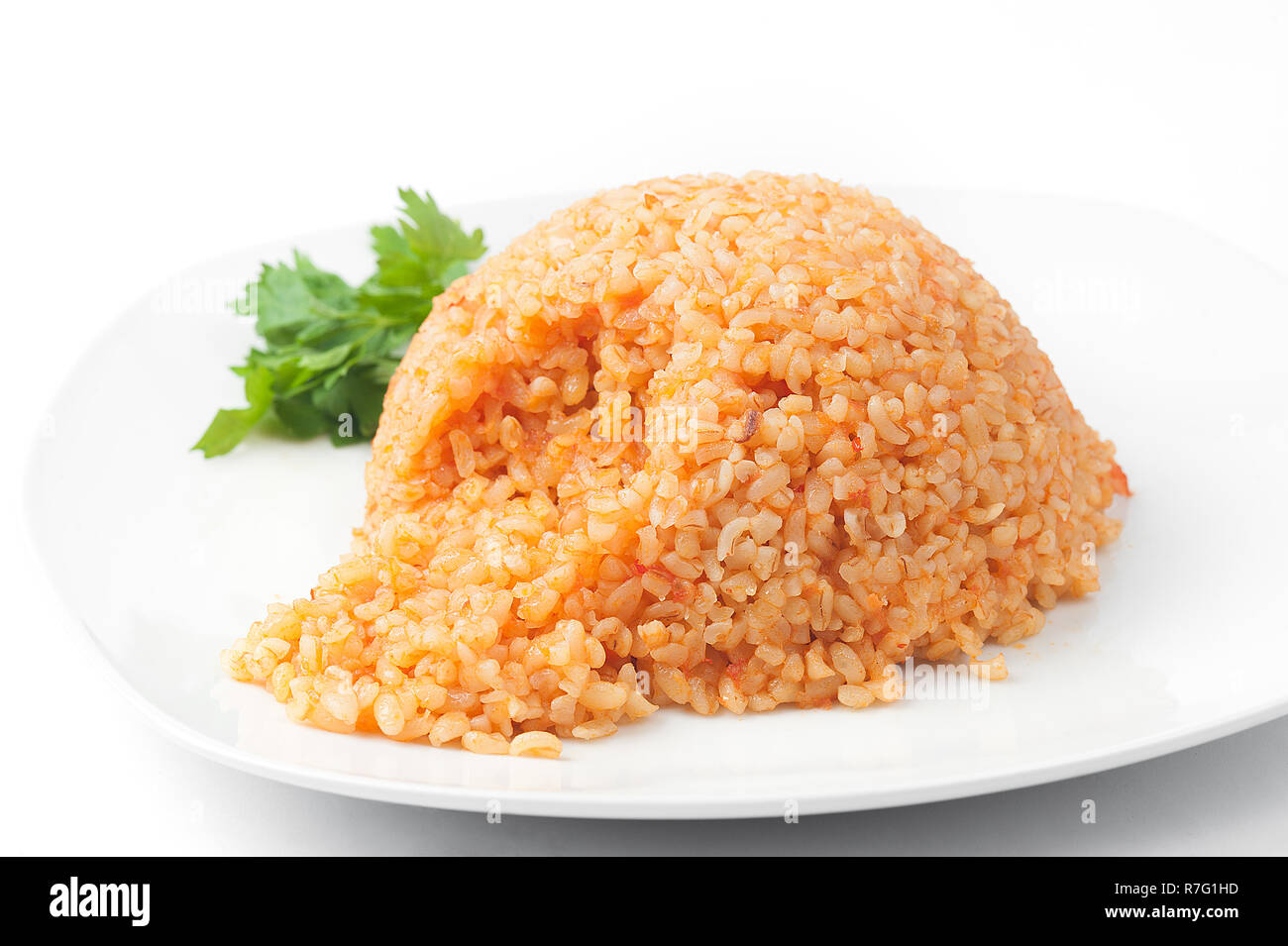 Rice on plate white hi-res stock photography and images - Alamy