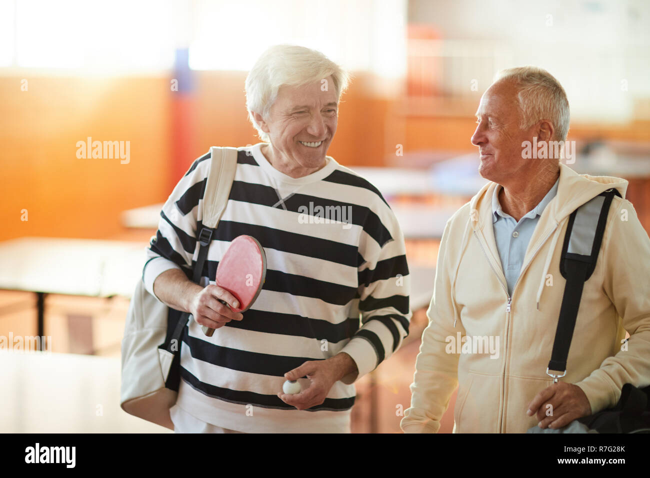 Talk after game Stock Photo - Alamy