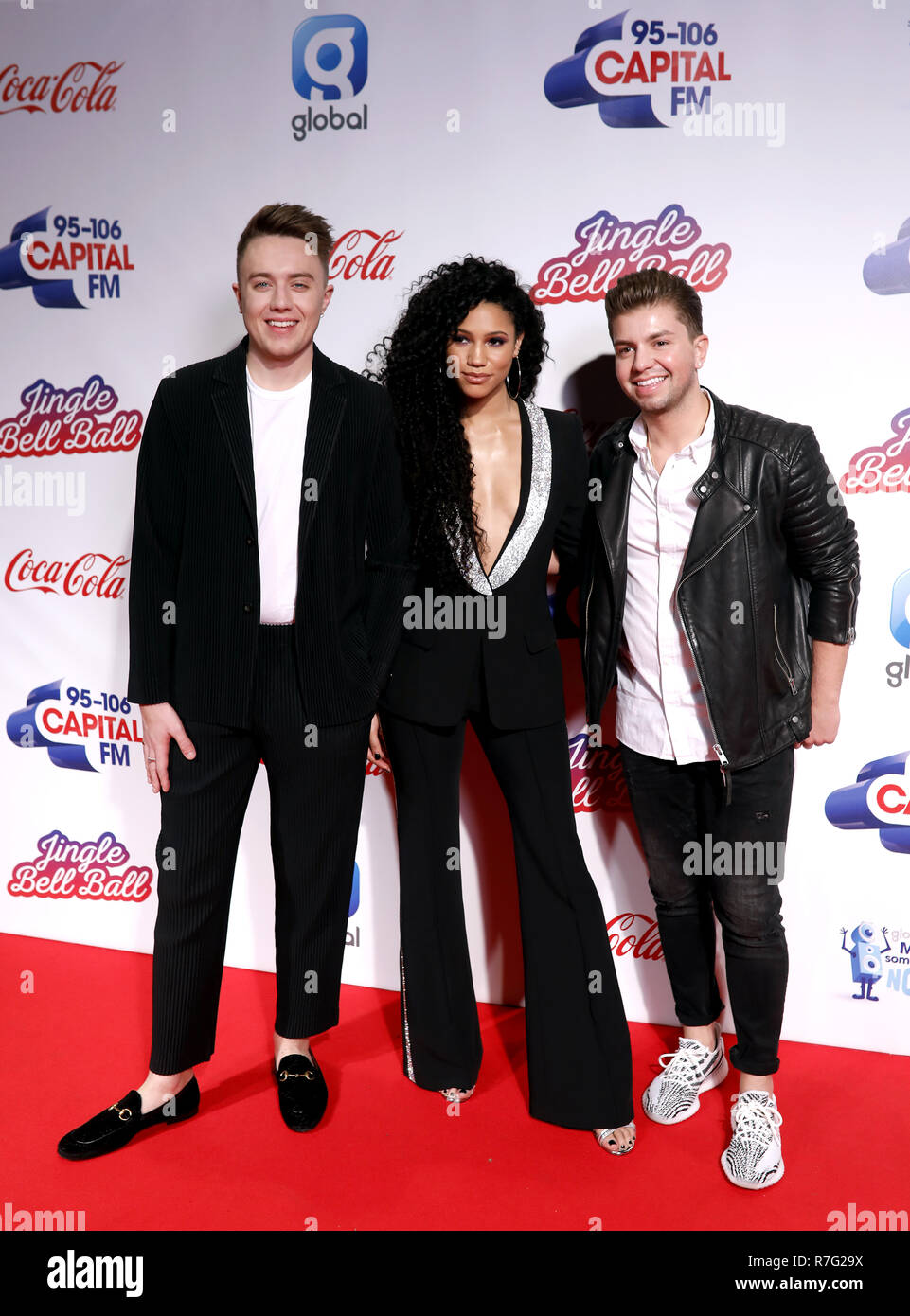 Capital FM Presenters Roman Kemp, Vick Hope and Sonny Jay (left-right ...