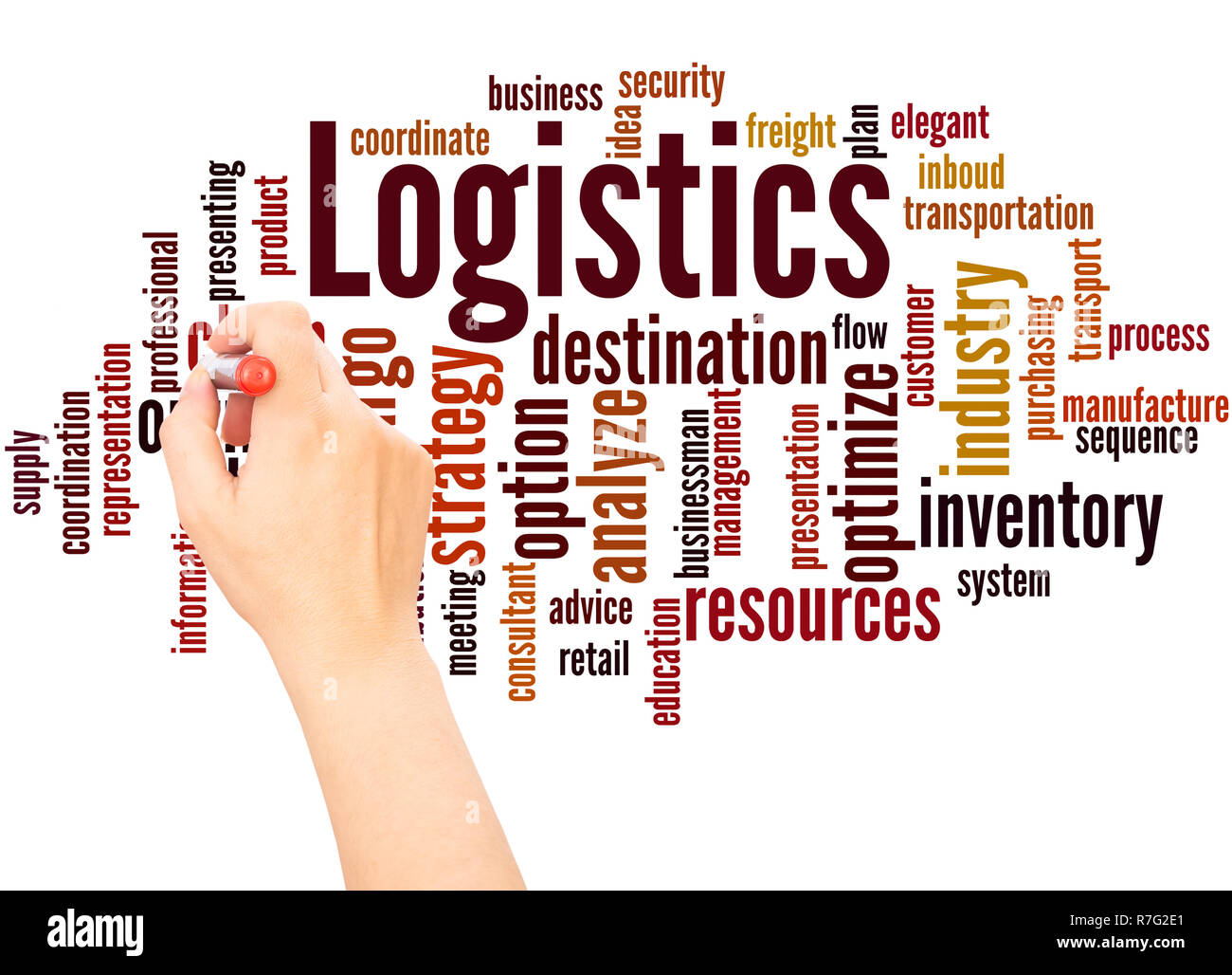 Logistics word hi-res stock photography and images - Alamy
