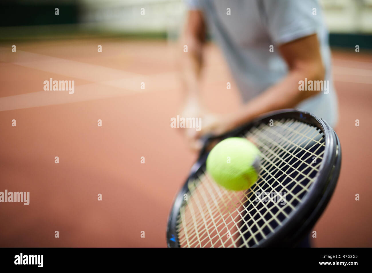 Ball and racket Stock Photo - Alamy