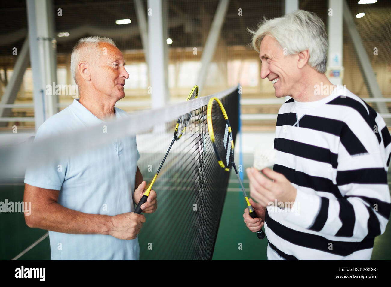 Talking badminton hi-res stock photography and images - Alamy