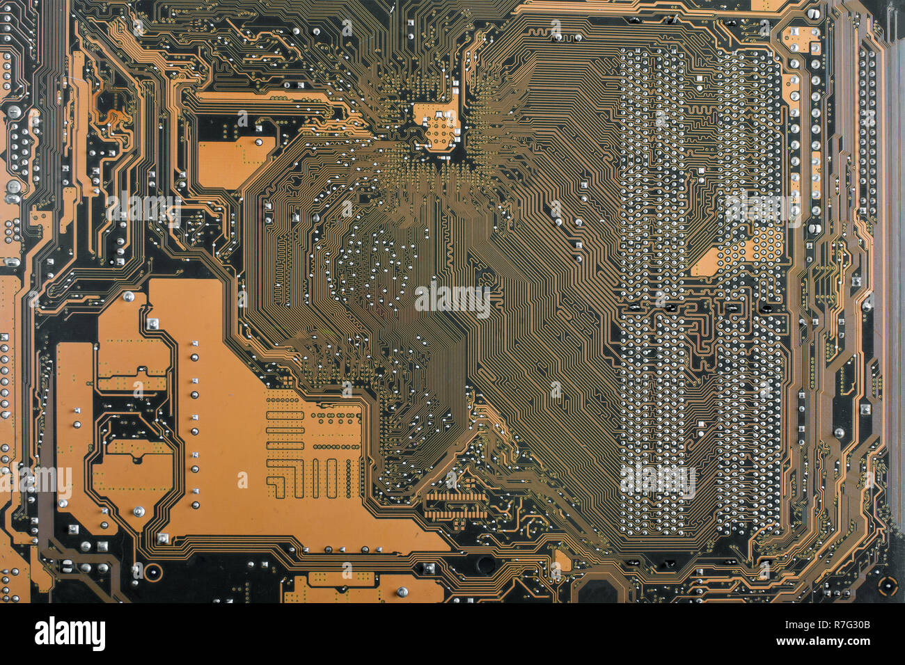 Abstract close-up Tech science background. Mother Board, Circuit Board ...