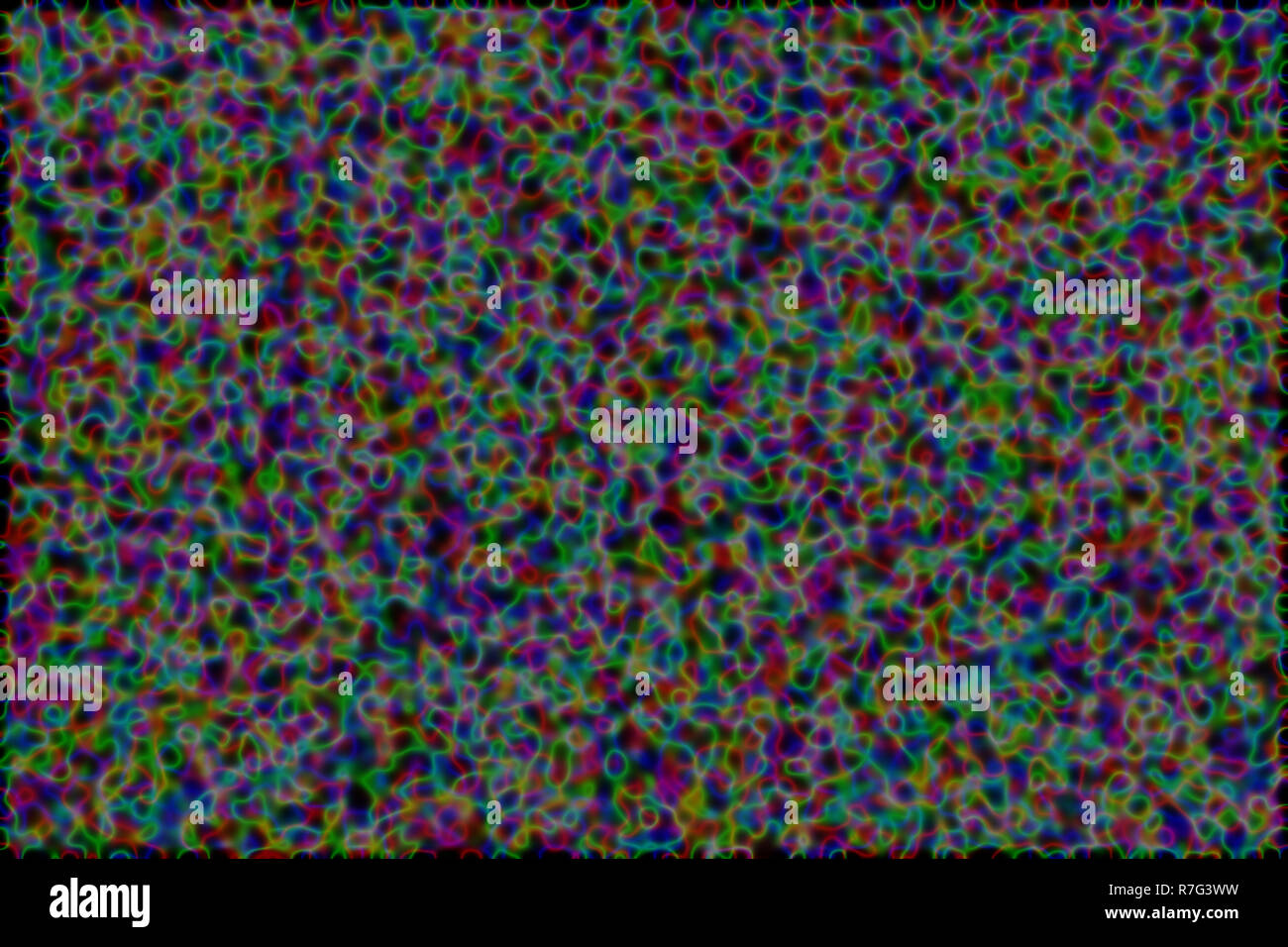 Rainbow filaments of many different colors forming a psychedelic ...