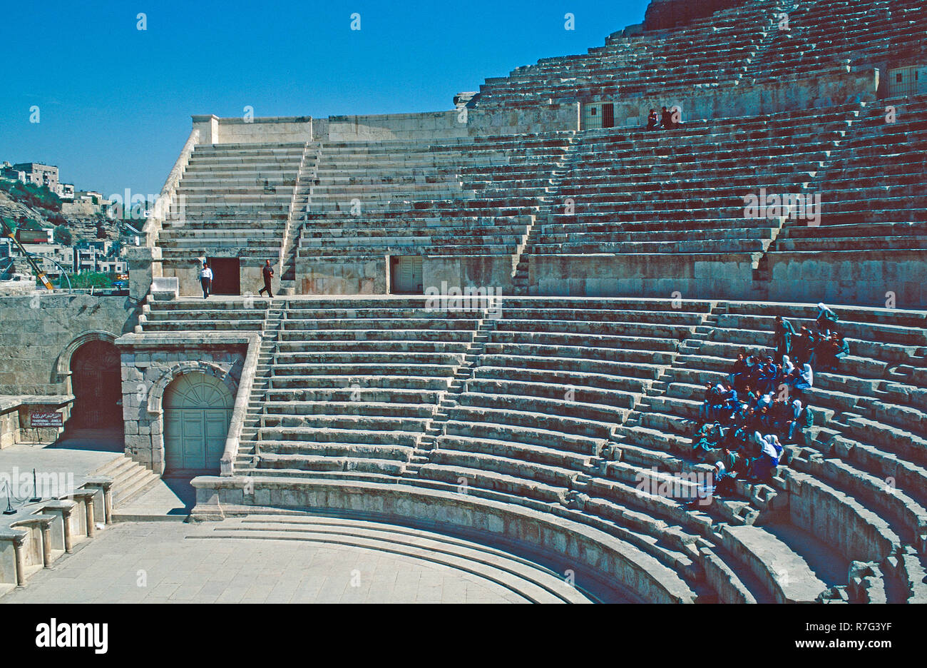 Jordan Amman Roman Amphitheater 2 Centry Stock Photo - Alamy