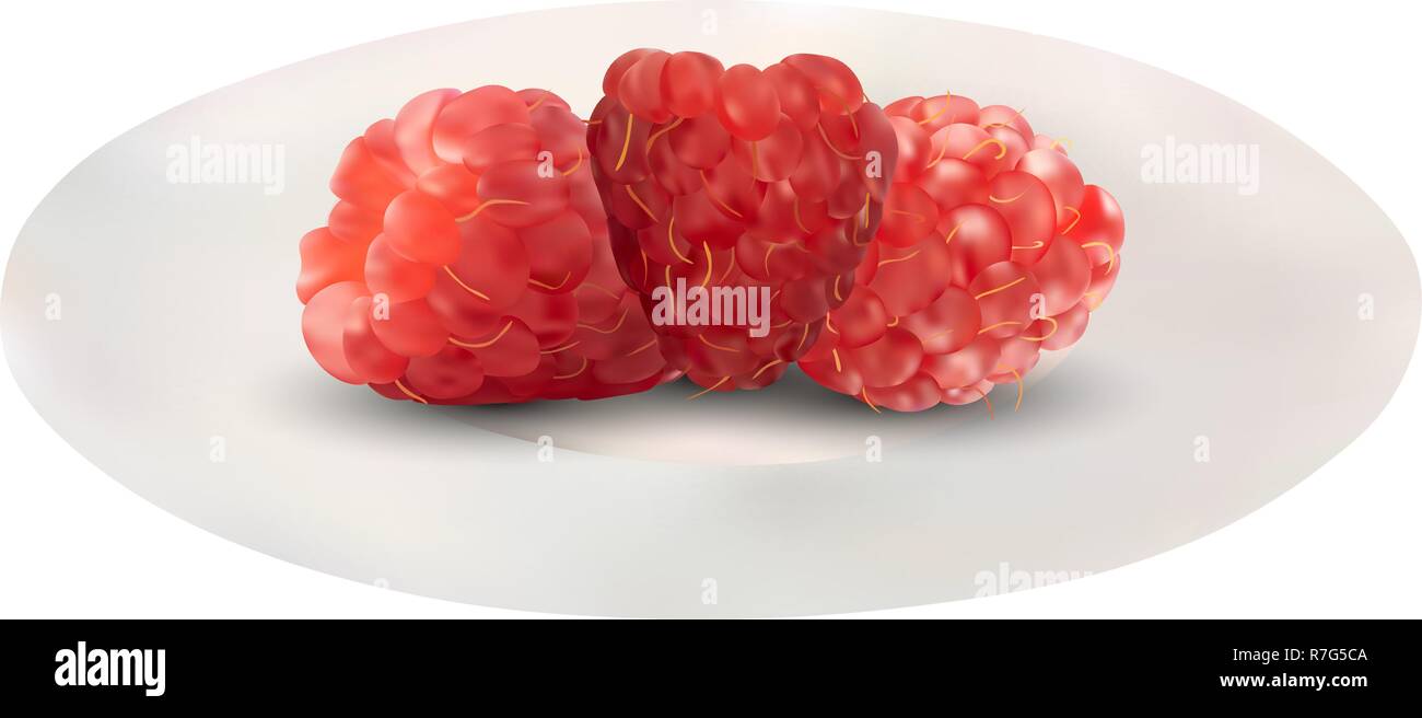 Plate beautiful fruit healthy food Stock Vector Images - Alamy